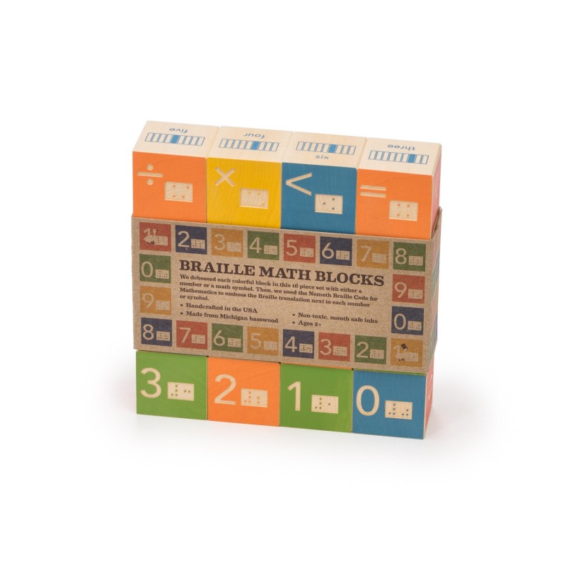 Braille Math Blocks - Kaydan Sensory Solutions